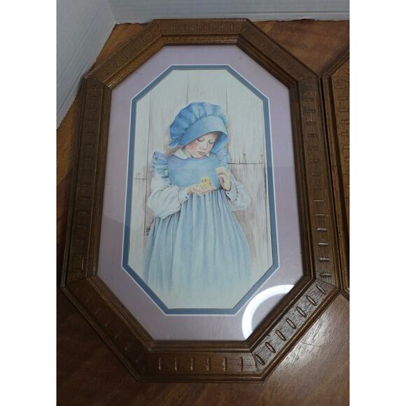 Unbranded | Art | Kathleen Casey Prints Boy And Girl 986 Octagonal ...